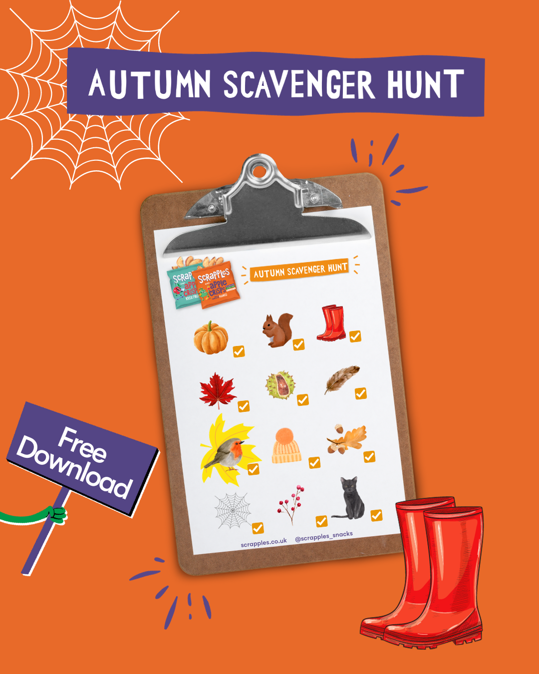 FREE AUTUMN SCAVENGER HUNT DOWNLOAD - Scrapples